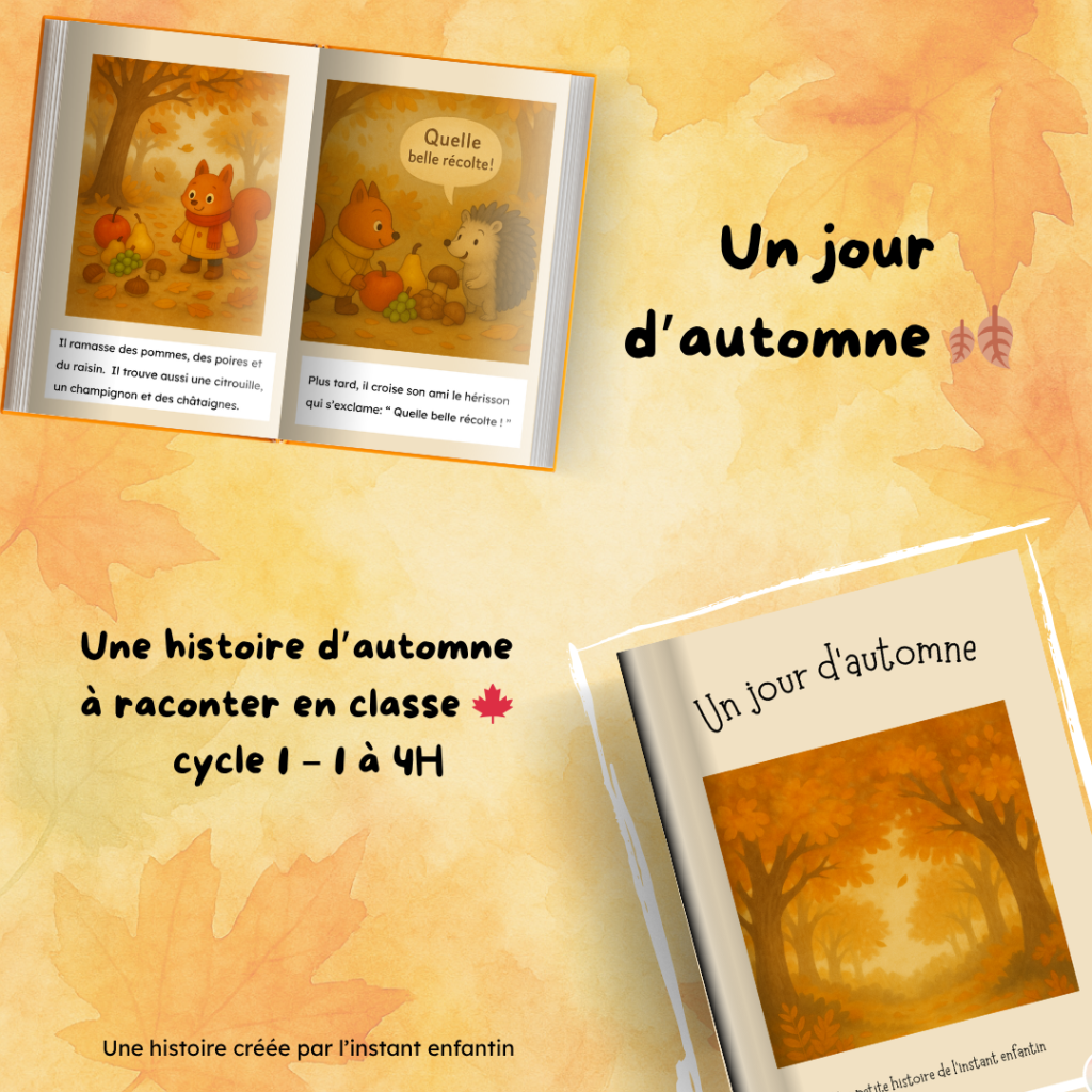 Un jour d’automne – Histoire illustrée pour le cycle 1 (1H à 4H) * L ...